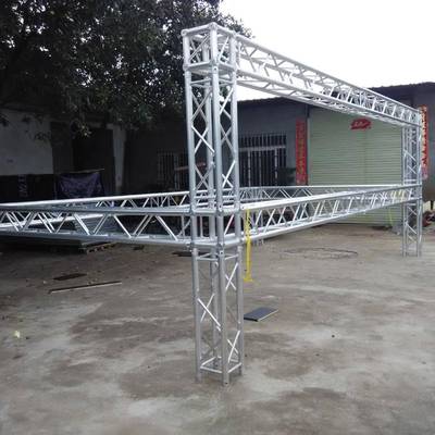 广东工厂舞台背景桁架热镀锌方管广告行架20X20户外婚庆展铝