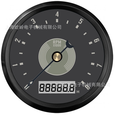 85mm汽车轮船改装通用发动机转速表0-8000/12000RPM测速表