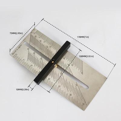 款斜度规角新器量角尺分度规不锈钢角XY-XDG00度度规角尺木工角尺