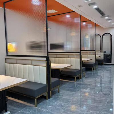 烧烤中餐长条桌店大厅岩板烟火锅桌饭BZZ子电店磁炉一体无烤肉卡