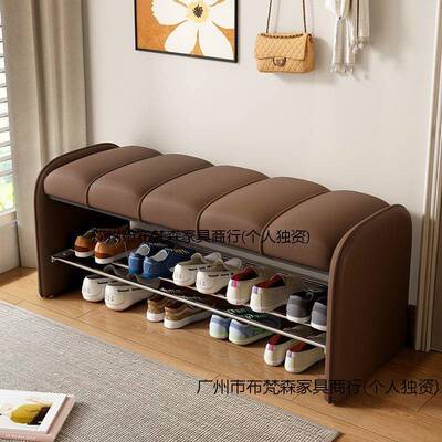 换凳家用门口鞋柜凳坐一体鞋神MDG架可坐式入鞋户收纳凳穿鞋凳收