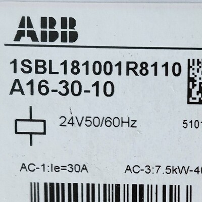 ABBA16-30-10接触器A16-30-1024V三级交流接触器