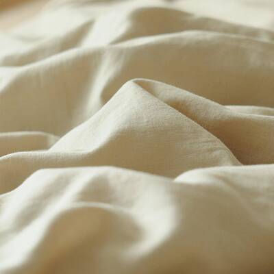 日式素色云雾棉8上0高支棉双层纱床用品裸睡柔滑简约纯QEZ床支上