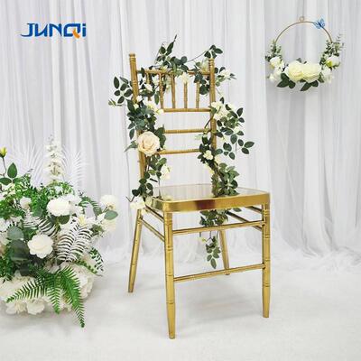 店餐厅椅酒钢竹节椅婚宴竹不节椅婚礼椅宴锈咨询客服会客厅家用金