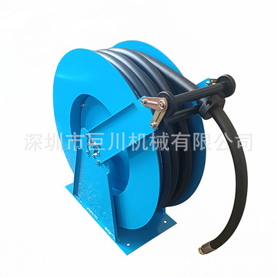 90020大管径油管自动卷盘 空气管伸缩卷盘巨川自动卷管器卷盘厂家