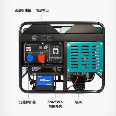 常州现货柴发19074电机12组ekw双缸风冷油小型柴油发电机genrator