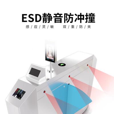 ESD防静电闸车人无品牌/间工行厂脸识别门禁系机统三辊闸人通道刷