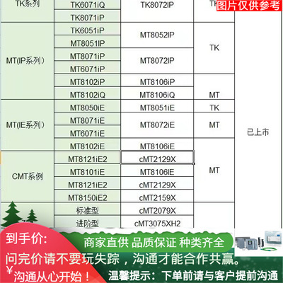 威纶通MT8101iE/CMT2109X2/MT8121iE2/cMT2129X/MT8150iE2操控屏