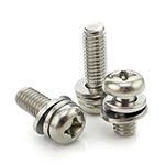 厂销售304不盘锈钢十字头三组合GB9074螺钉ZCC平垫垫组合M1弹.6-