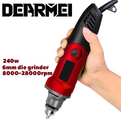 多功能6mm工迷你电磨电GZR磨套装直电磨机厂调磨速小电磨无极机