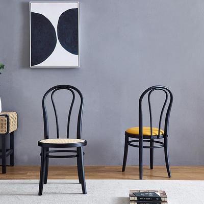 设计师创餐意子真椅藤椅背音乐吧胡桃里椅子家UFE用圆凳靠藤椅编