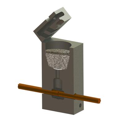 厂家放热焊接模具放热放热焊接焊接头铝热热接焊模具熔石墨焊模具