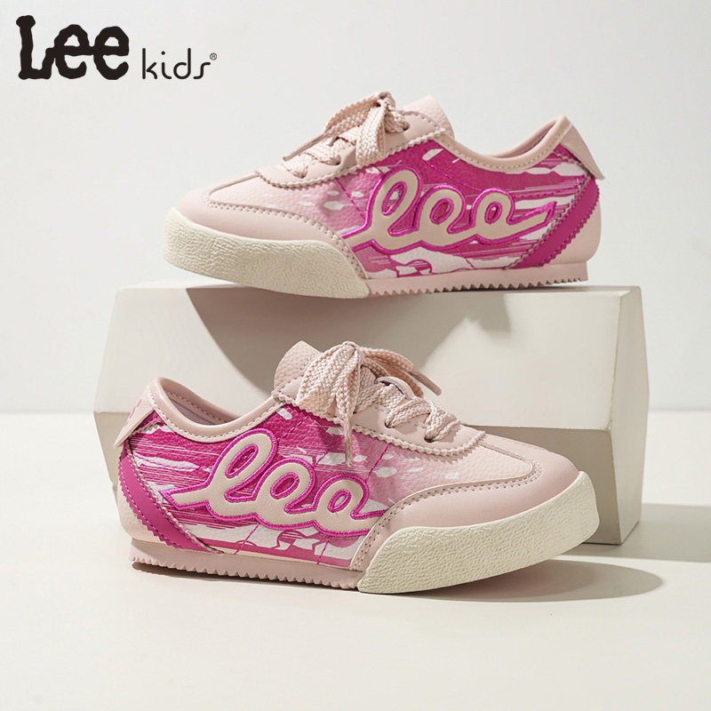 Lee kids秋季童鞋女童板鞋复古德训鞋时尚休闲儿童鞋运动户外童鞋