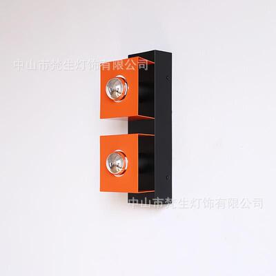 中古豪客厅背景墙双头壁灯创意复古i过ns斯卧室书房餐厅灯包728道