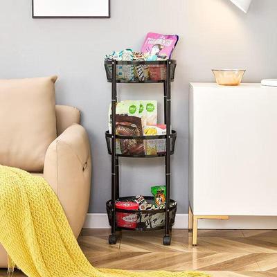 零房小旋风叠置物架客厅食厨水果收纳架卧室卫生间多功16852能折