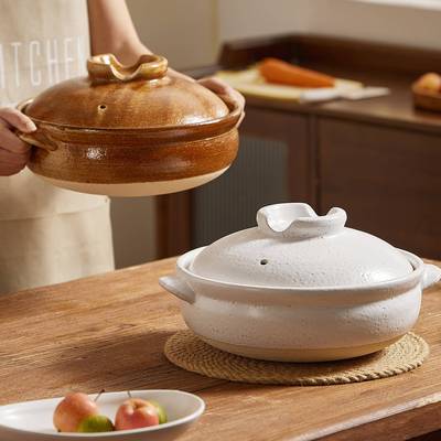 高复黄古日式土砂锅家用耐干温烧不裂炖锅家用焖鸡米无品牌/饭煲