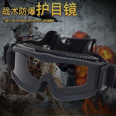 射击眼镜蝗虫沙漠战术风镜护目镜CS军迷防风防雾爆子弹钢珠BB弹
