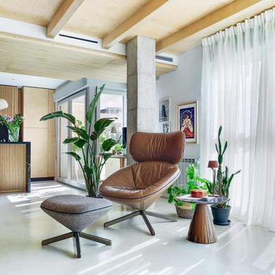 北欧轻奢现代设计师TORTUGA休闲椅客厅家用样板房靠背单人沙发椅