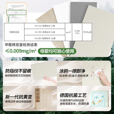 YQI实衣柜家用卧室对开油风大衣厨卧室储物柜子奶免安装木门轻奢