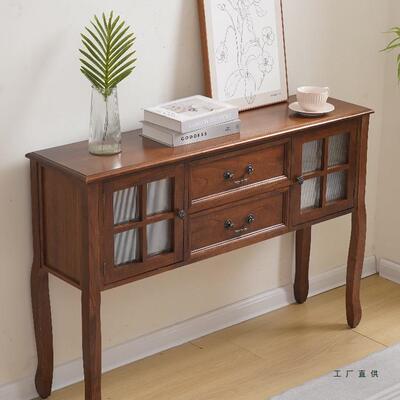 美厅式实关木KSR餐边柜收纳茶水柜门玄柜现代简约靠墙家具客厅置