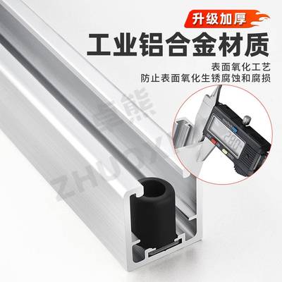 衣柜折门五金856配件叠平移折叠门无下门轨大全推拉明装铝金吊合