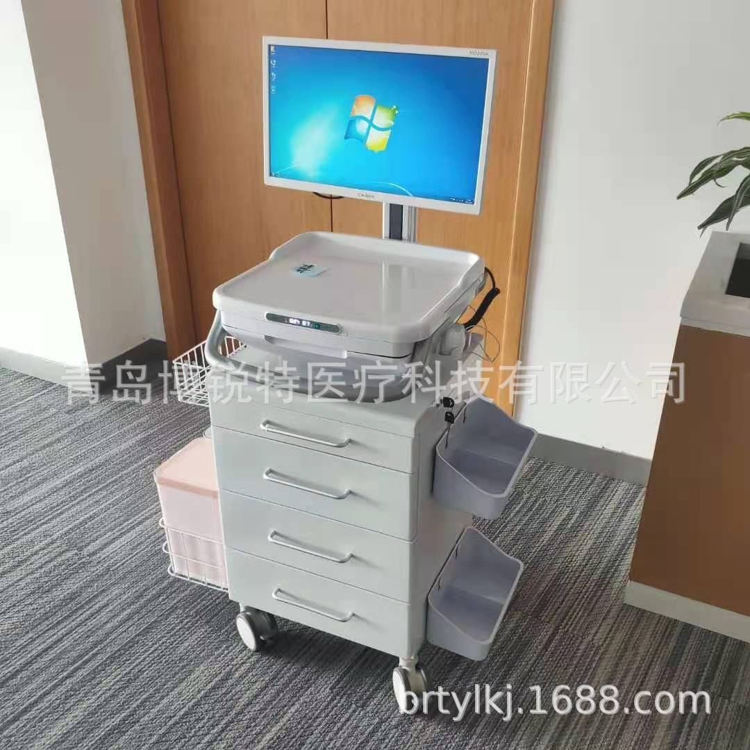 移动护理工作站护理台车移动查房多抽屉护理推车