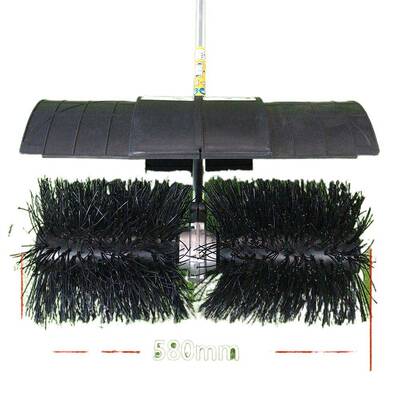 52cc便携式汽油动力刷草机手持梳草机侧挂扫地清扫机