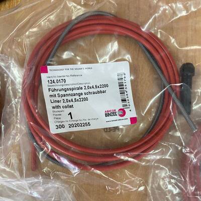 德国BINZEL宾采尔机器人焊枪导丝管送丝软管2.0*4.5*2200