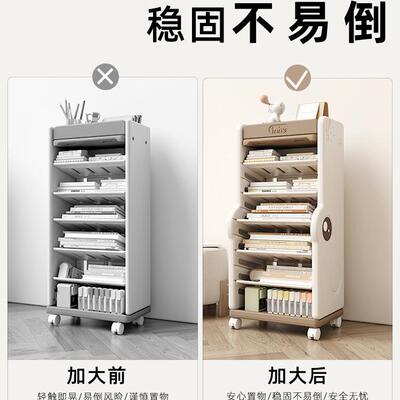 儿书架桌地面可移动家用收纳柜架落FHV整理简童易子宝宝收纳