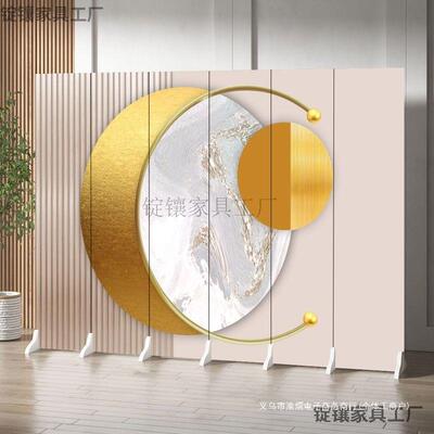 中风屏隔断简风约现代客厅折移动卧室遮挡无品牌/办公叠室酒店装