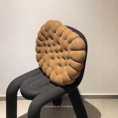 QAL曲化妆卧凳家用室奇梳妆凳小众设计感带靠款背异形椅2025新小