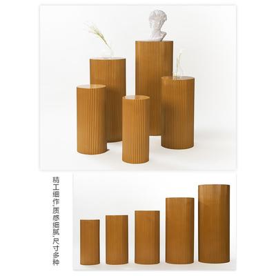 婚庆道具艺甜铁品台甜品婚44002礼装饰派窗对圆柱柱方柱摆件橱陈