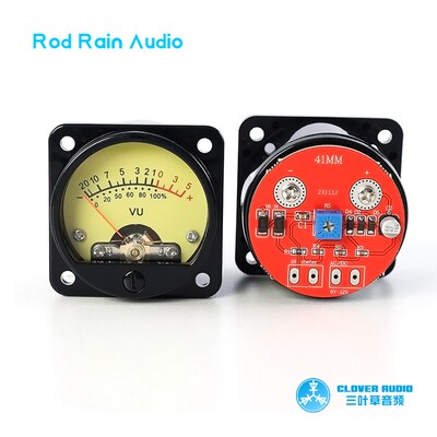 45mm胆机功放表头VU电平表头接功放输出带LED暖背配专用驱动板