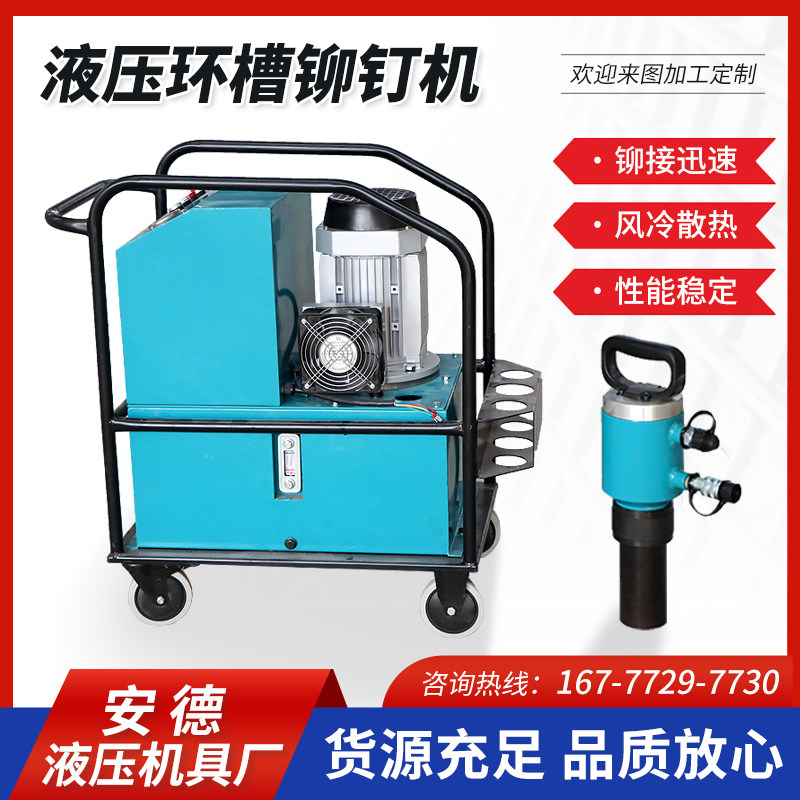 20型环槽铆钉机电动液压环槽铆钉枪振动筛集装箱铆钉机哈克铆钉枪