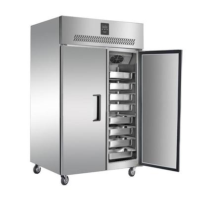 跨境外贸出口双门冷藏高身GN盘柜商用冷冻柜风冷无霜酒店厨房冰柜