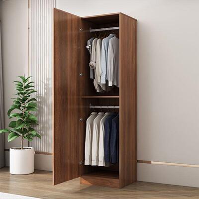 单单门衣柜室人物立柜现代新中式阳台简易木储质衣橱出卧租UPM房