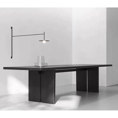 实木办公桌大型会议桌桌长桌极简业原木作台工风工洽谈长桌大SUL