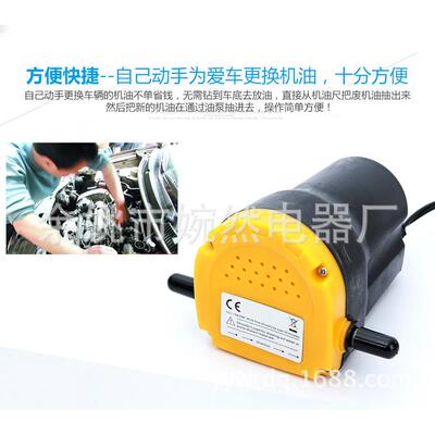 供应12v/24V60W5A微型电动塑料齿轮泵抽柴油机油液压油油