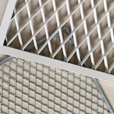 铝板LCS钢护板网吊菱形网幕墙高铁站顶网拉伸防网铝属制金装饰网