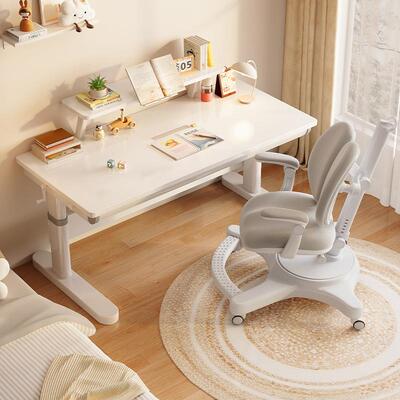 NZB儿童学桌升降洞习洞板写字桌椅套装实木升降小生学家可用书桌