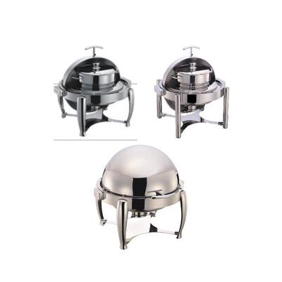 YUFEH宇辉商用10升圆形合金铸/管脚豪华机械式液压式全翻盖汤炉