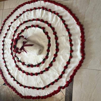 瑰花束毯载子办公玫午IBI睡花手毯工DIY成品送闺蜜送情人礼品车盖