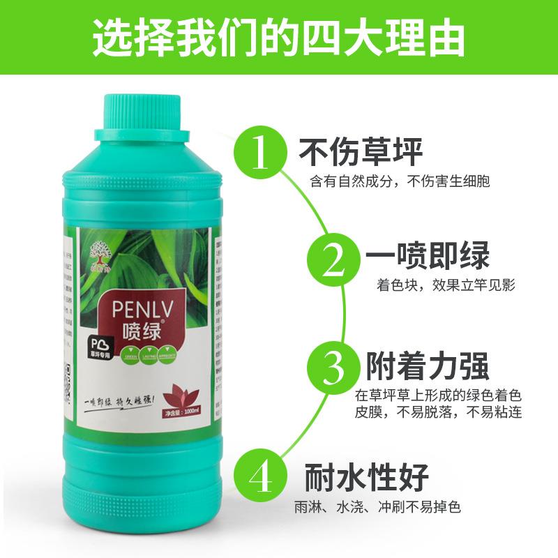 草坪增绿剂草皮枯草染绿剂园林植物绿化染色变色剂一喷就绿不伤草