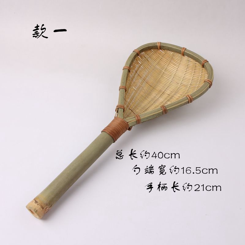 竹编漏勺 网捞 麻辣烫面 长柄过滤 油火锅 逼酒器 笊篱 厨房烹饪