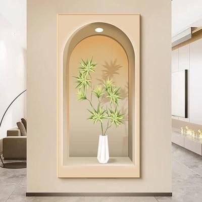 奶风玄现装饰画走油廊过道挂画代轻奢高档SQ111121客厅入户正对关