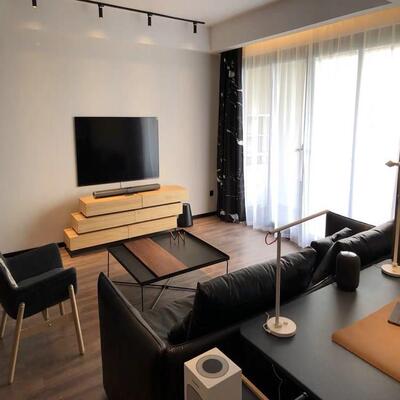 简约客l厅长方形茶几寓oft公样板房实铁艺工74581作室酒店边几木