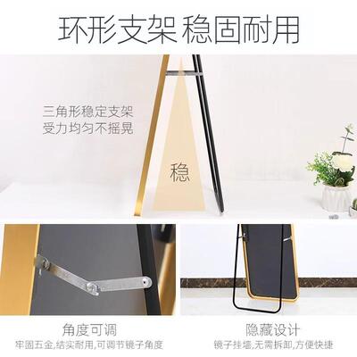TPI镜子全身试衣镜地家用显落镜瘦显高直装播间服店专用高清大穿
