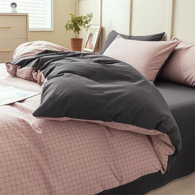 水洗纯棉被套单件人1.5米全100NLH单被罩150x200双人被单2棉棉00x