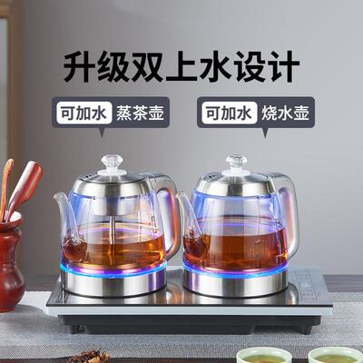 电水水13373热烧壶全自动双上水泡茶专用台抽茶水一体茶桌高位电