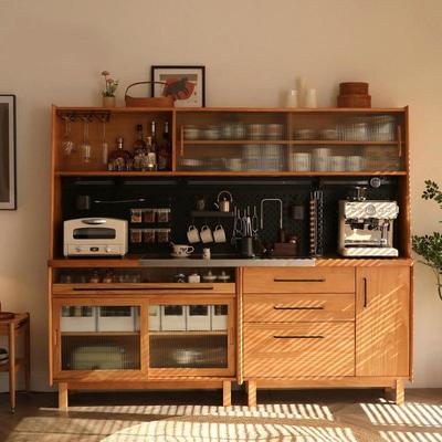 北高欧实木MTA餐边柜洞式客厅日洞板橱柜茶水柜简约靠墙收纳储物